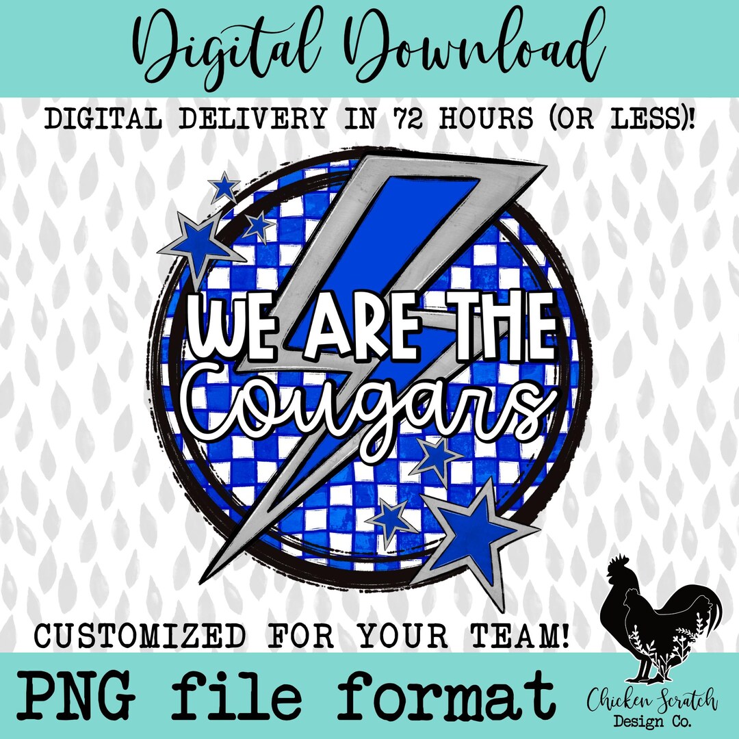 We Are the Custom School Spirit Sublimation DTF PNG Checker Print ...