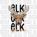 CUSTOM Elk Town Mascot School Spirit Sublimation DTF PNG Digital ...