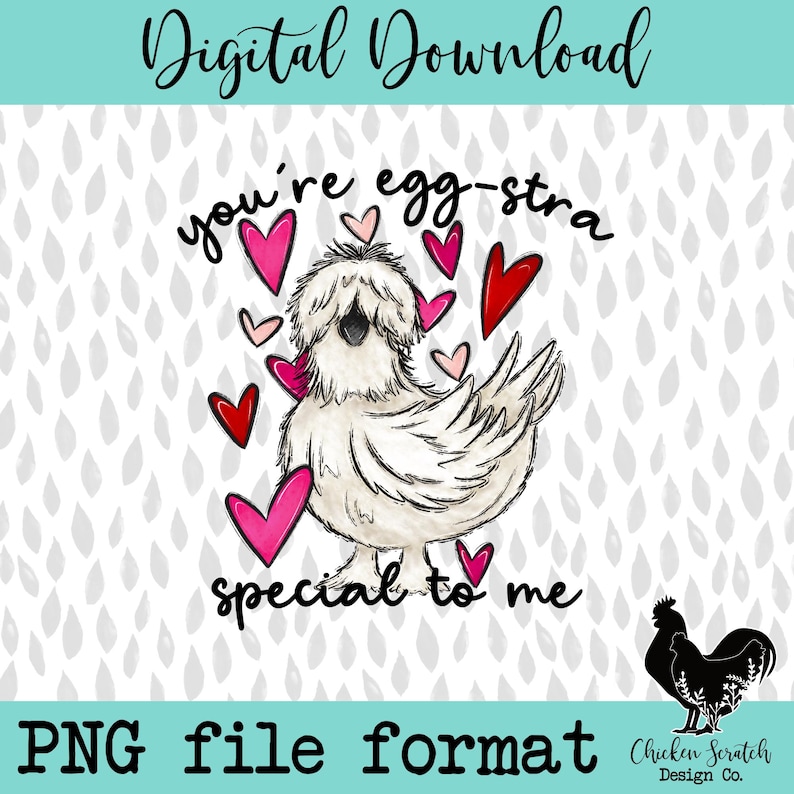 You're Eggstra Special Sublimation DTF PNG Farm Animal Valentine's Day ...