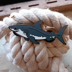 Great White Shark - Lapel Pin Gift Sharks Fish Snorkel Marine Life - Etsy