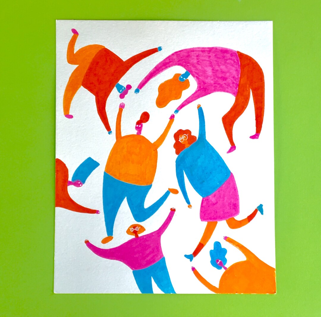 Posca Illustration Original Hand Drawing Handmade Print - Etsy
