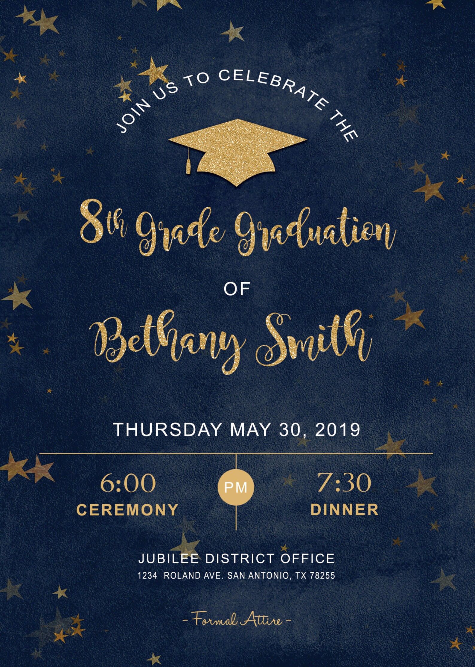 8th Graduation Invitation - Etsy