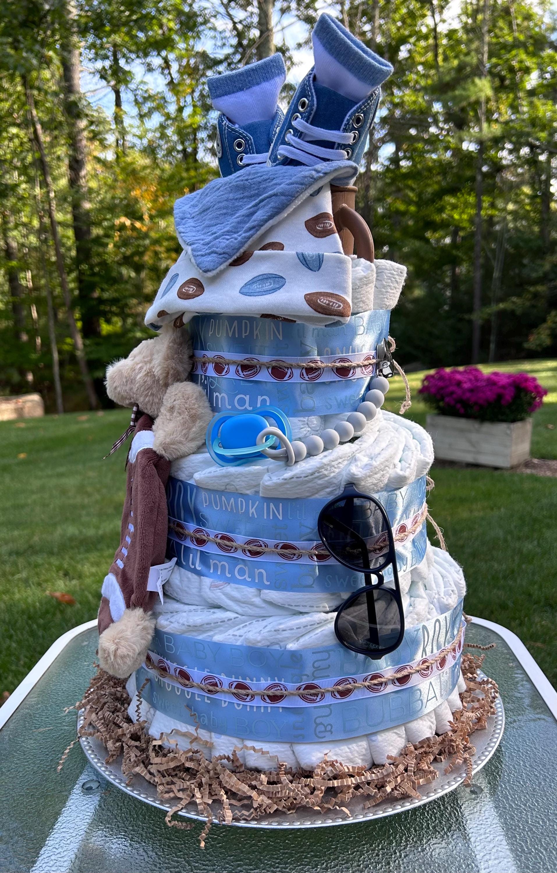 Football Diaper Cake - Etsy