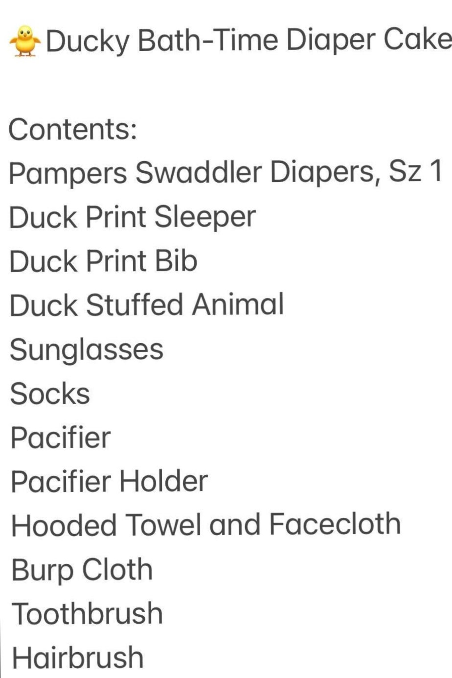 Duck Bath Time Diaper Cake - Etsy