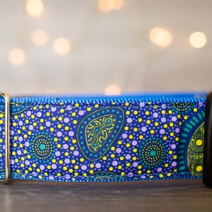 Aboriginal Pattern of Rounded Shapes in Yellow Blue and | Etsy