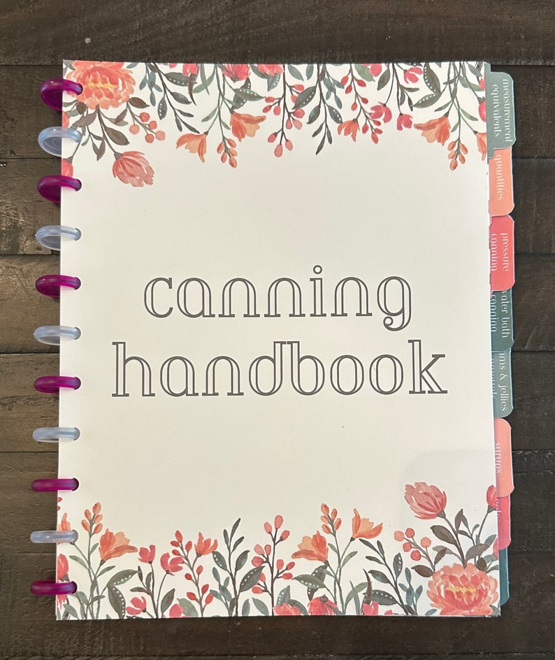 Printable Canning Quick Reference Handbook - Etsy