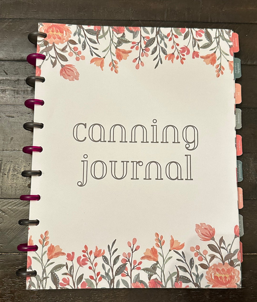 Printable Canning Journal - Etsy