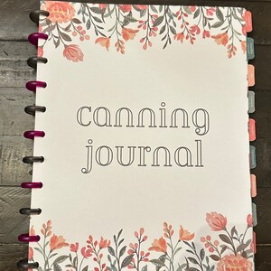 Printable Canning Journal - Etsy