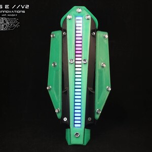 PULSE//V2:NANO Sound Reactive Cyberpunk Gauntlets bracer Variant Neon ...