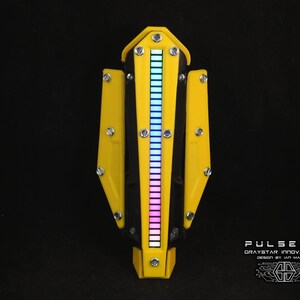 PULSE//V2:NANO Sound Reactive LED Cyberpunk Gauntlets bracer Variant ...