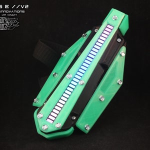 PULSE//V2:NANO Sound Reactive Cyberpunk Gauntlets bracer Variant Neon ...