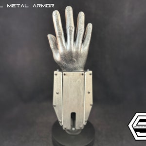 Real Laser Cut Metal! "tactician//v1" Cyberpunk Armor Bracer Gauntlet ...