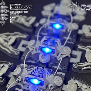 EXO // V2 LED Cybernetic Spine Armor - Bluetooth/app Enabled - Luminous ...