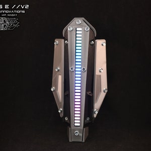 PULSE//V2:NANO Sound Reactive LED Cyberpunk Gauntlets bracer Variant ...