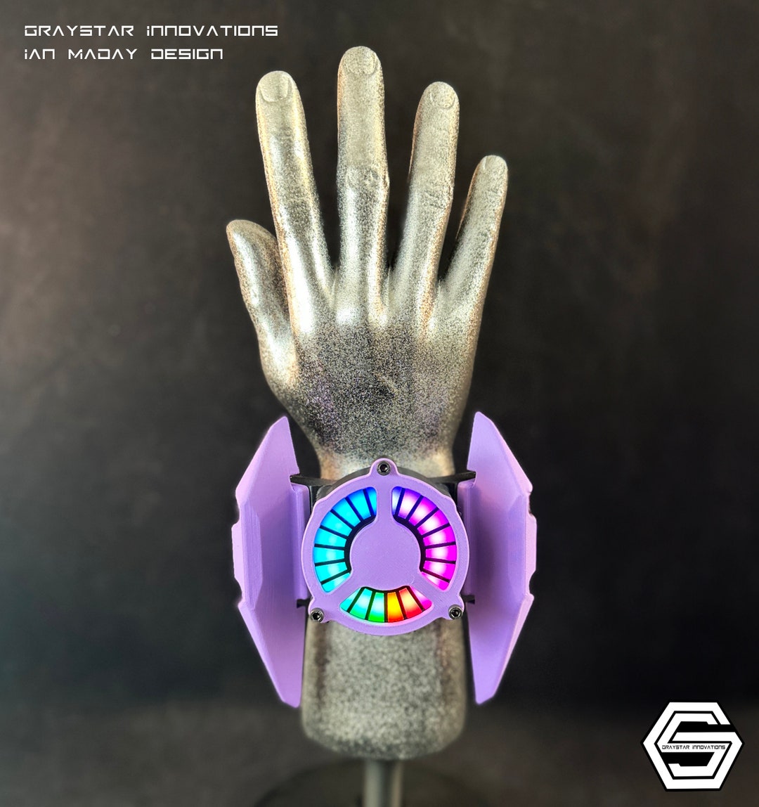 PULSE//V2:MINI Sound Reactive LED Cyberpunk Gauntlets (wrist Cuff ...