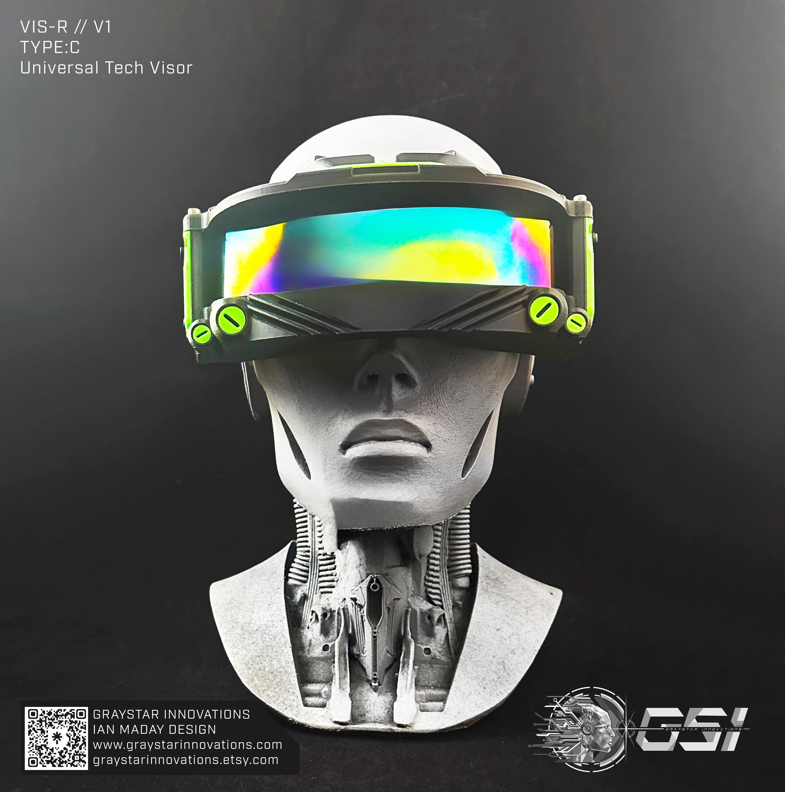 VIS-R // V1 - TYPE - C Universal Tech Goggles - "radiation Burn" Neon ...