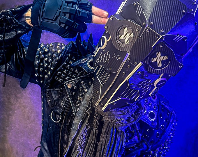 PULSE//V3:NANO Sound Reactive LED Cyberpunk Gauntlets (bracer Variant ...