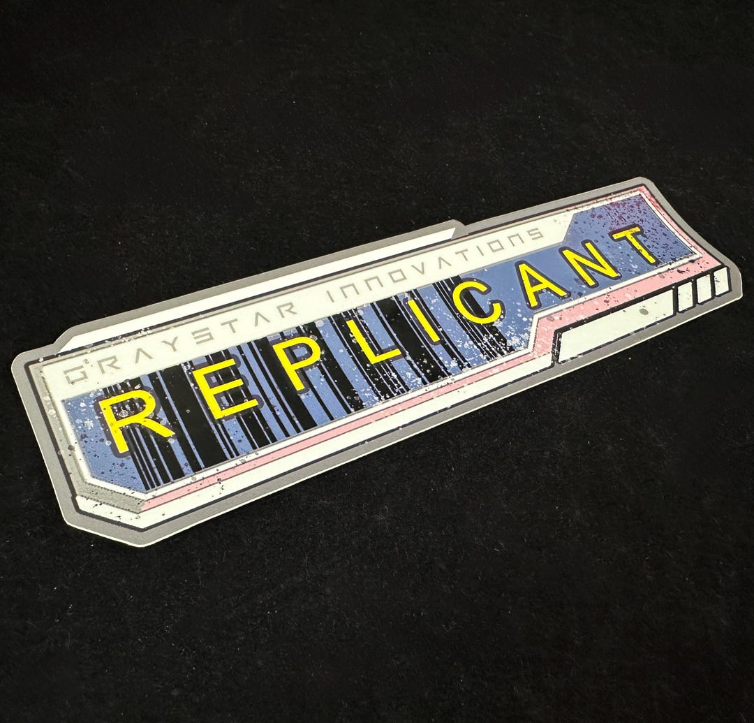 Cyberpunk "replicant" Bumper Sticker - Waterproof Vinyl Die Cut ...