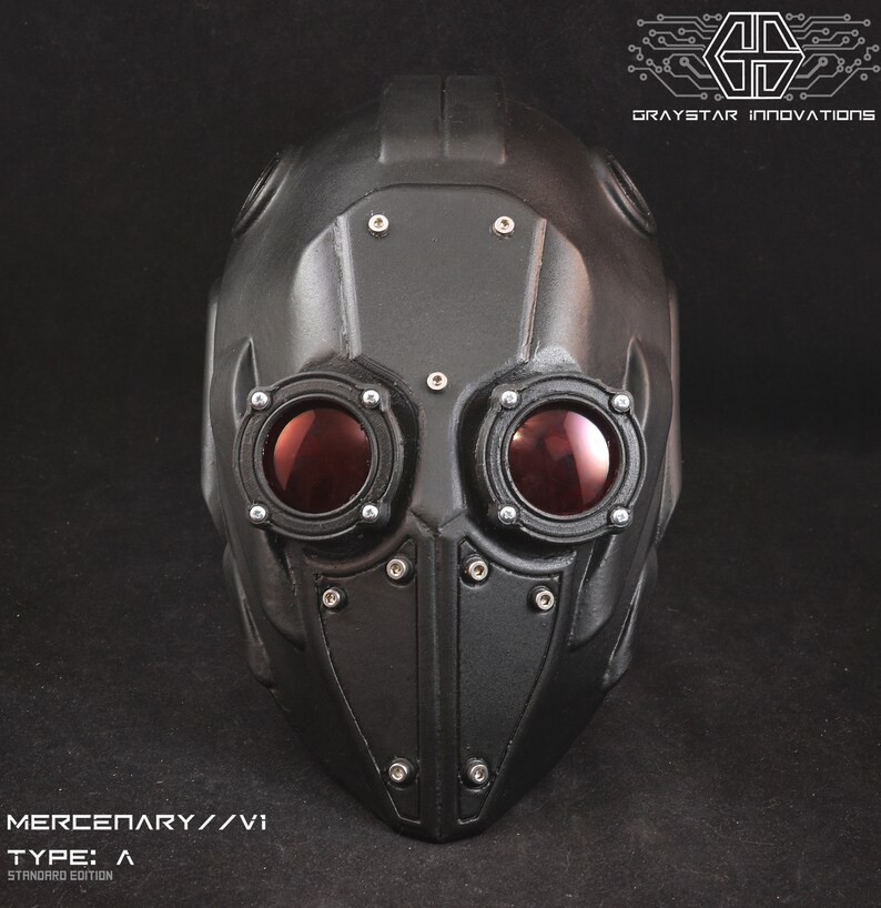 MERCENARY // V1 Type: A Full Helmet Cyberpunk Armor - Etsy