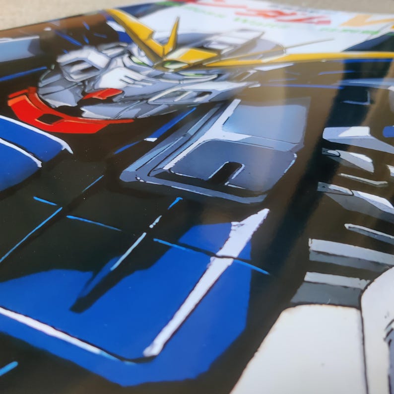 Gundam Wing Poster Glossy Repro PRINT – Wing Zero Mobile Suit | Mecha ...