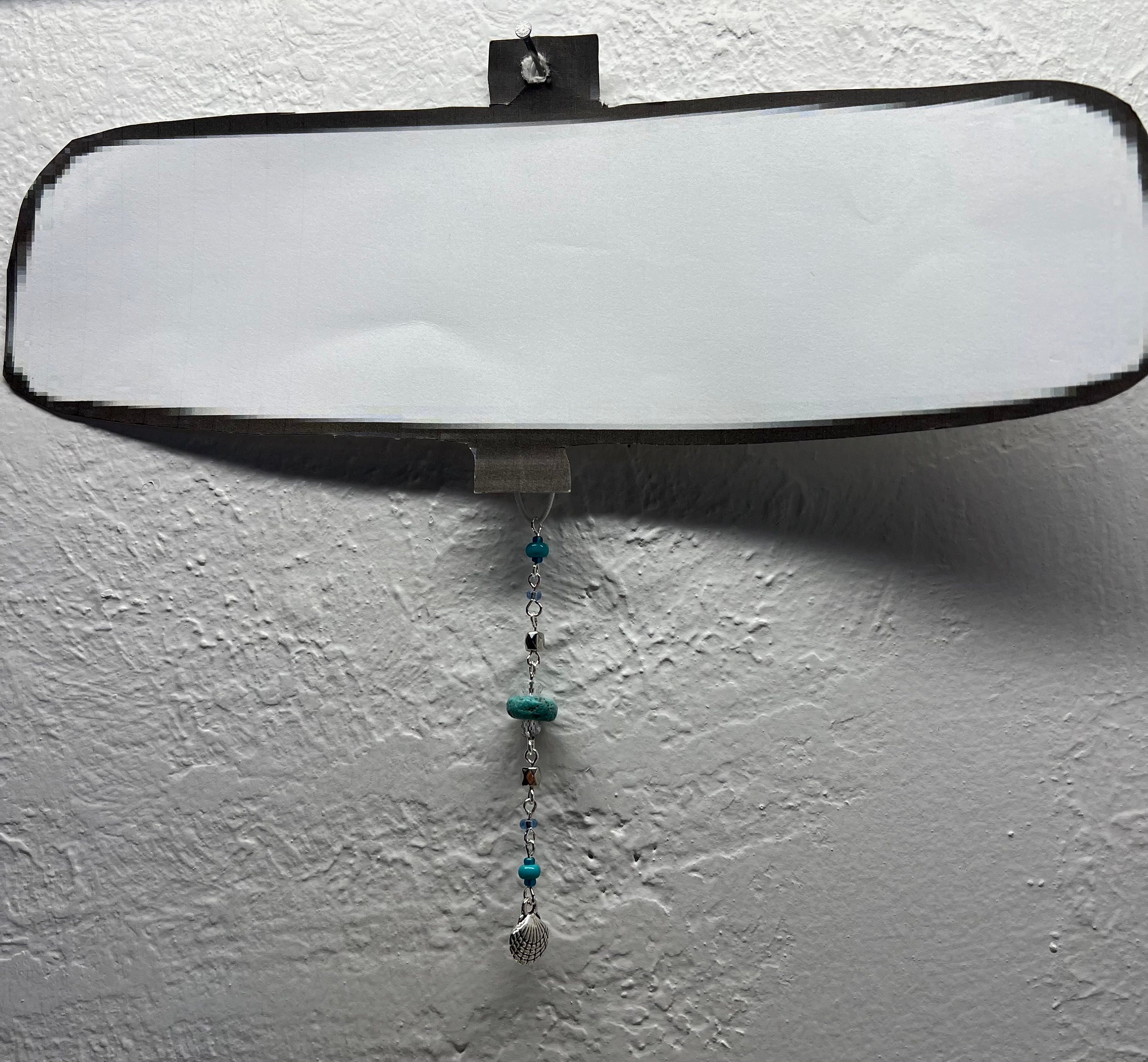 Rear View Mirror Decor With Dangling Boho Beach Themed Charm / Car ...