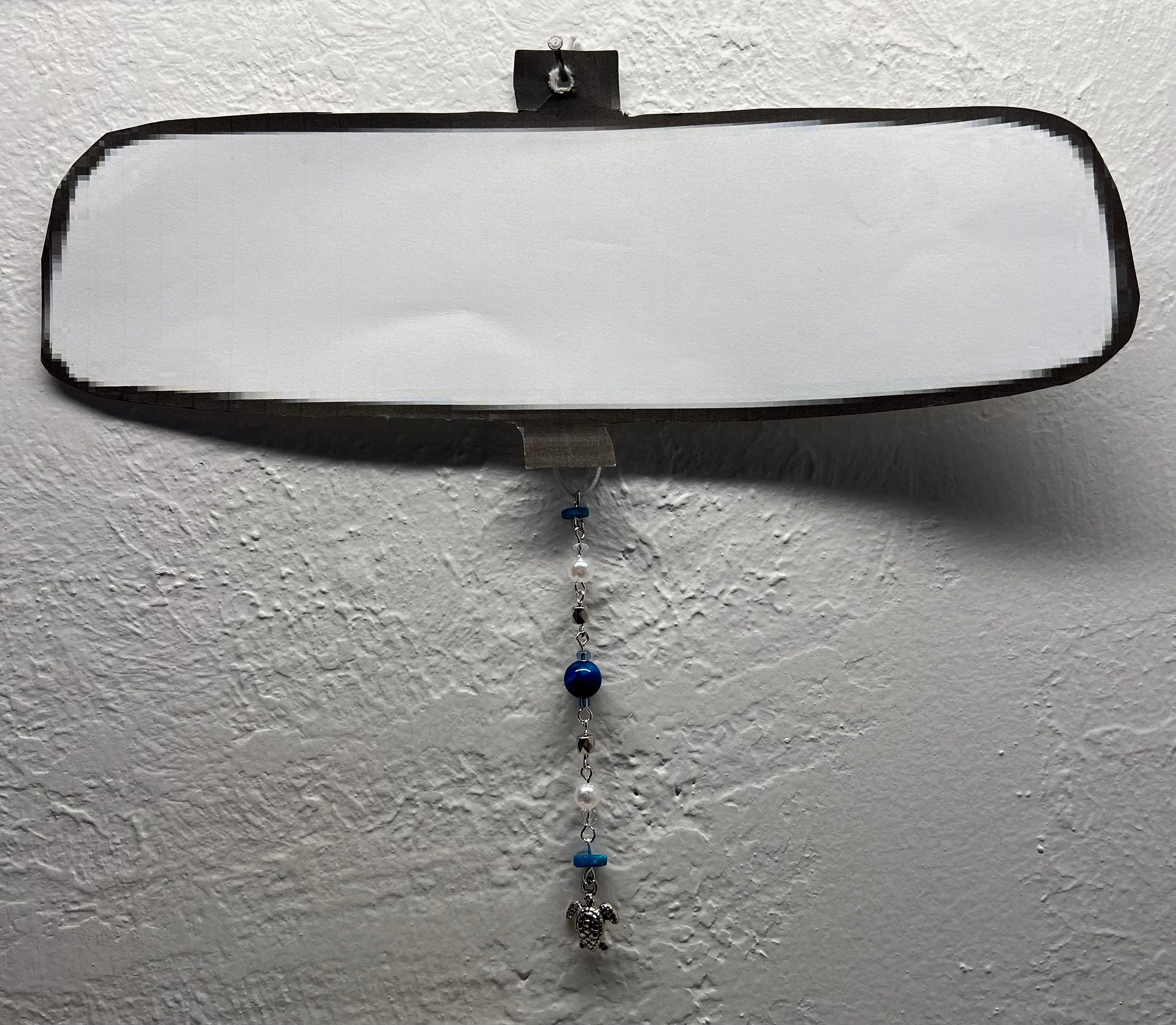 Rear View Mirror Decor With Dangling Boho Beach Themed Charm / Car ...