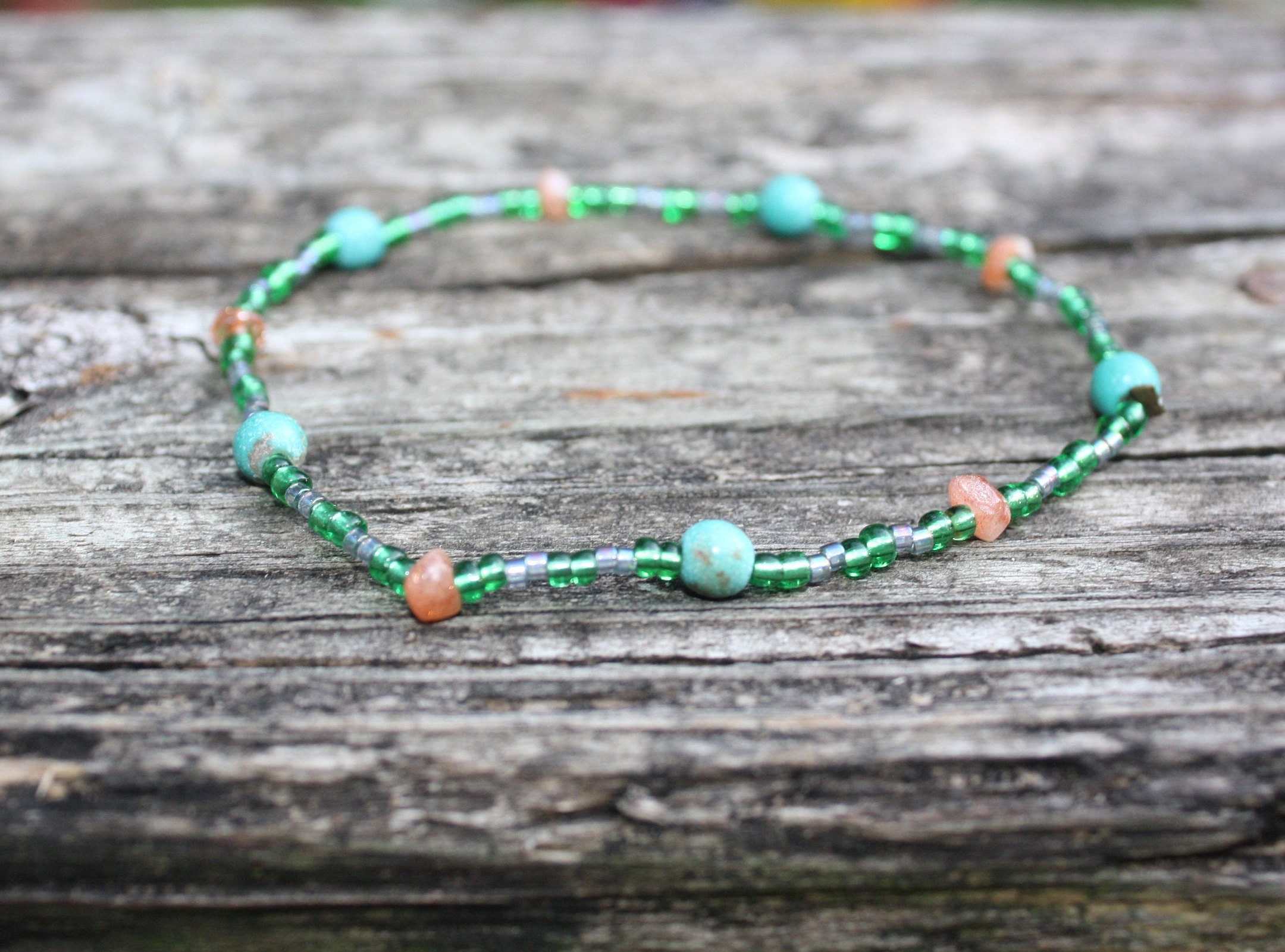 Summer Seed Bead Jewelry Set | Etsy