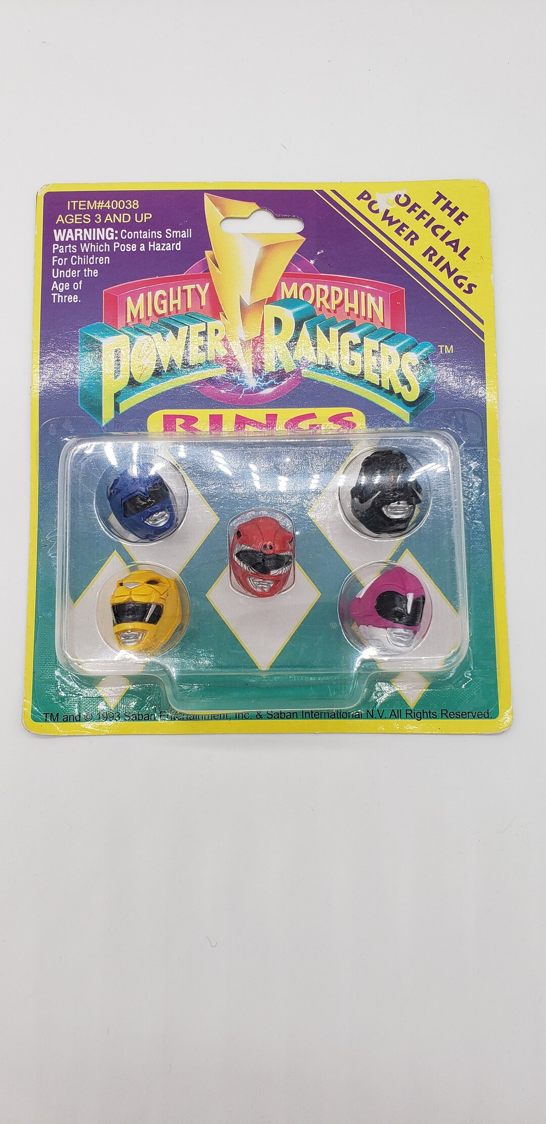 1993 Power Rangers Rings - Etsy