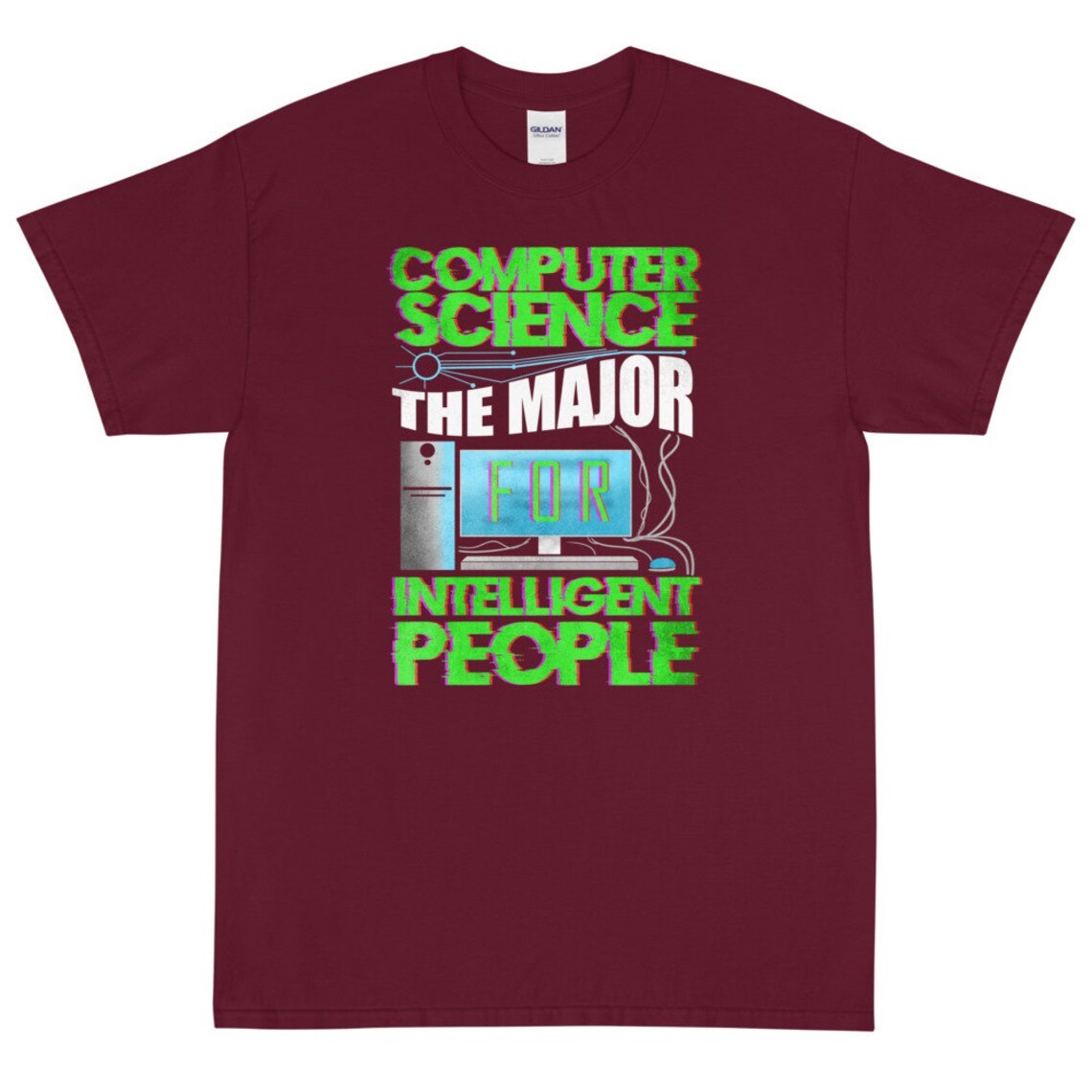 Computer Science; the Major for Smart People Short Sleeve T-shirt - Etsy