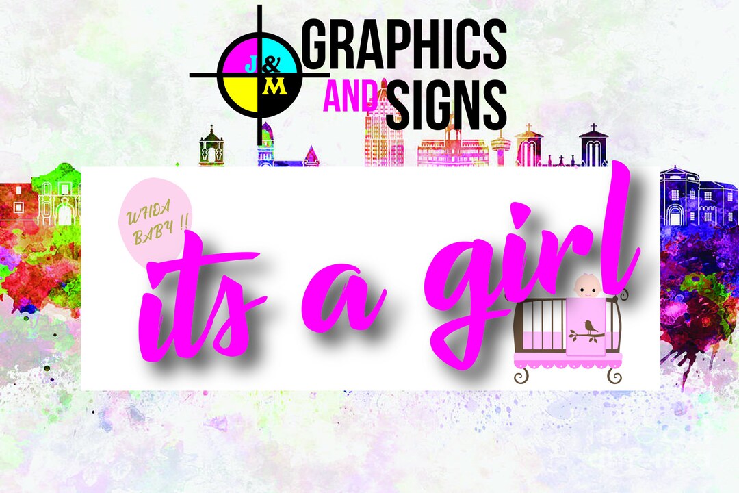 Its a Girl Banner - Etsy