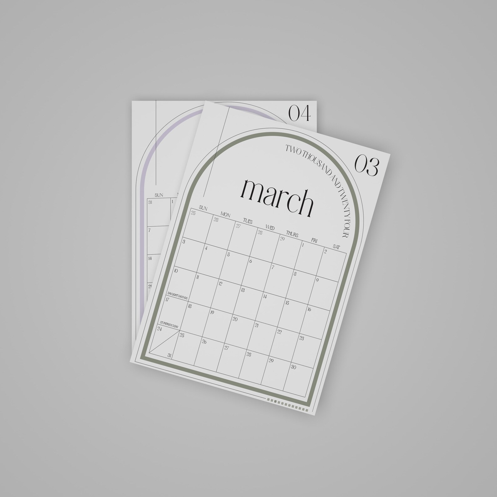 Printable 2024 Calendar With Holidays PDF, Letter Size, Portrait ...