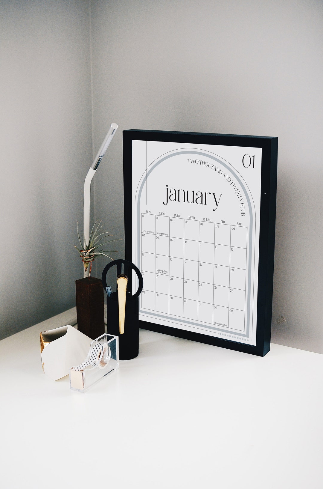 Printable 2024 Calendar With Holidays PDF, Letter Size, Portrait ...