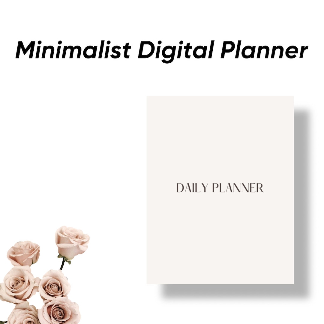 Minimalist Digital Planner - Aesthetic Beige Basic Minimal Simple ...