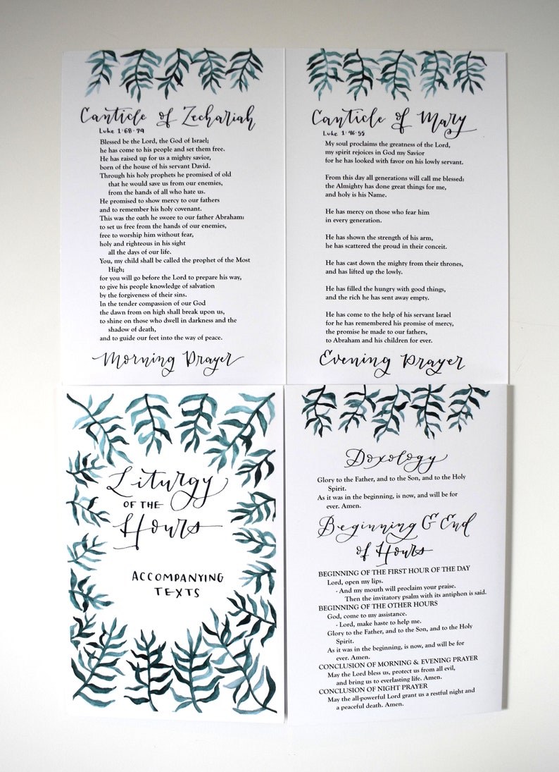 Liturgy of the Hours Supplemental Text Insert - Divine Office ...