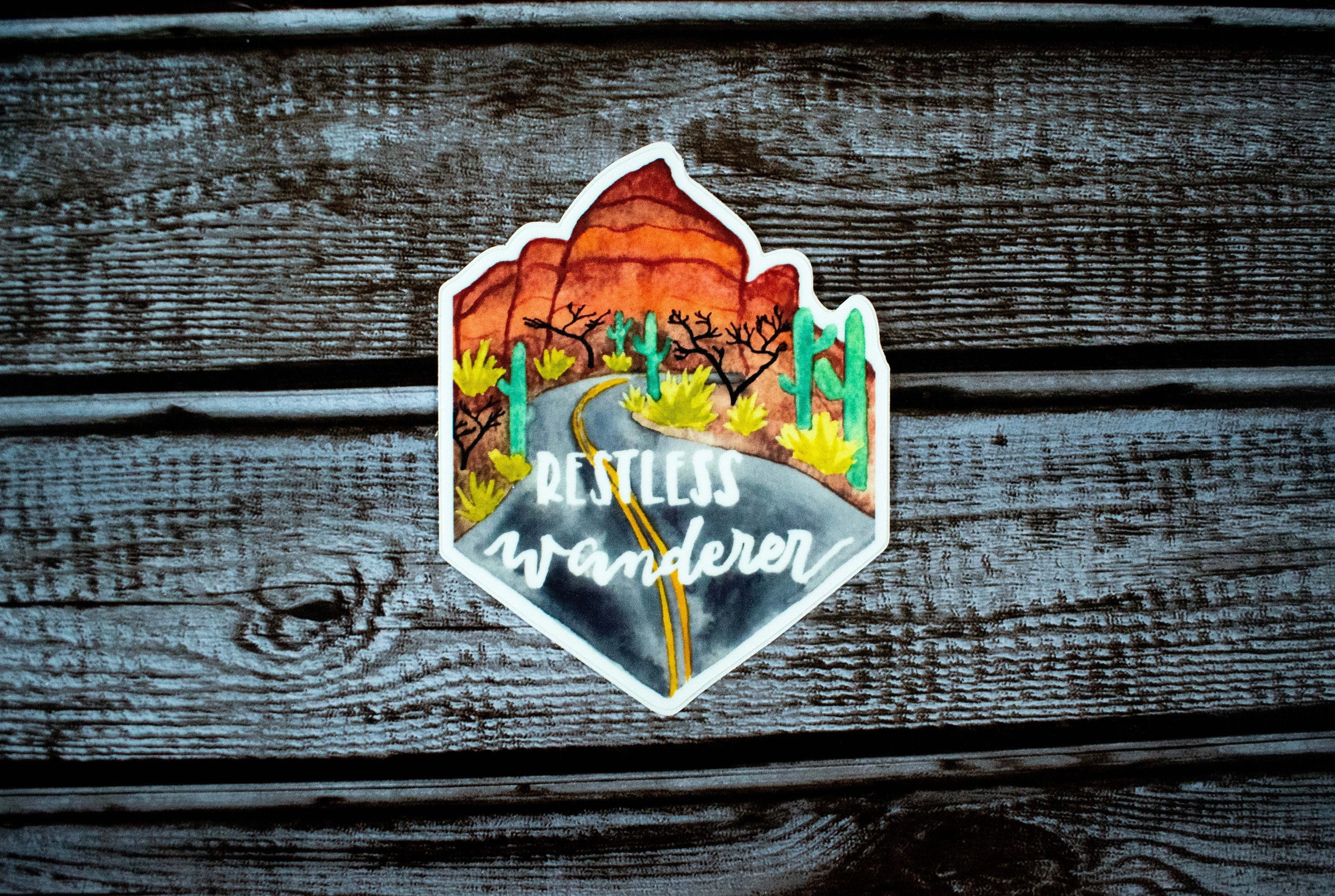 Restless Wanderer Vinyl Sticker | Etsy