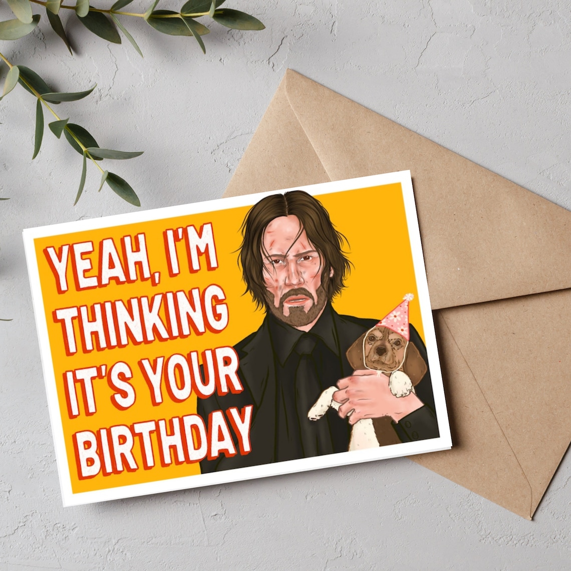 John Wick Birthday Card | Funny Card for Him for Her Valentine's Day ...