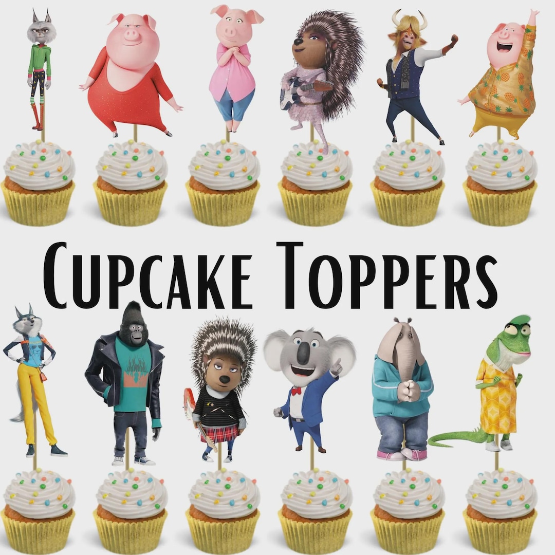 Sing Cupcake Toppers Birthday Party Decor - Etsy