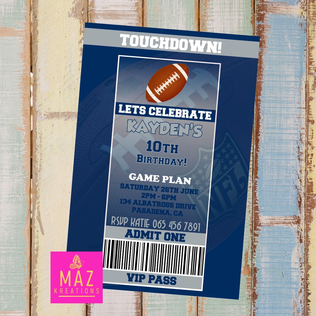 Colts Geburtstagseinladungen zum Fußball DIGITALDRUCK - Etsy.de