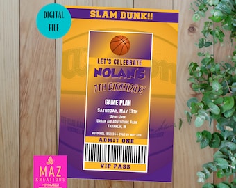 Milwaukee Bucks - Basketball NBA Themed Birthday Invitations - DIGITAL ...