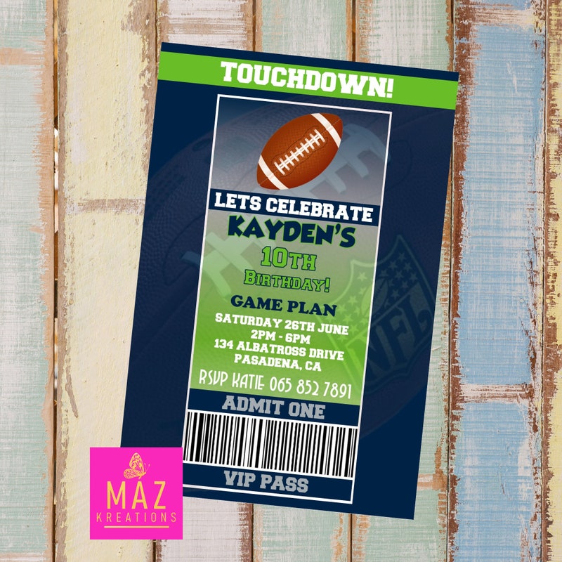 Seahawks Birthday - Etsy