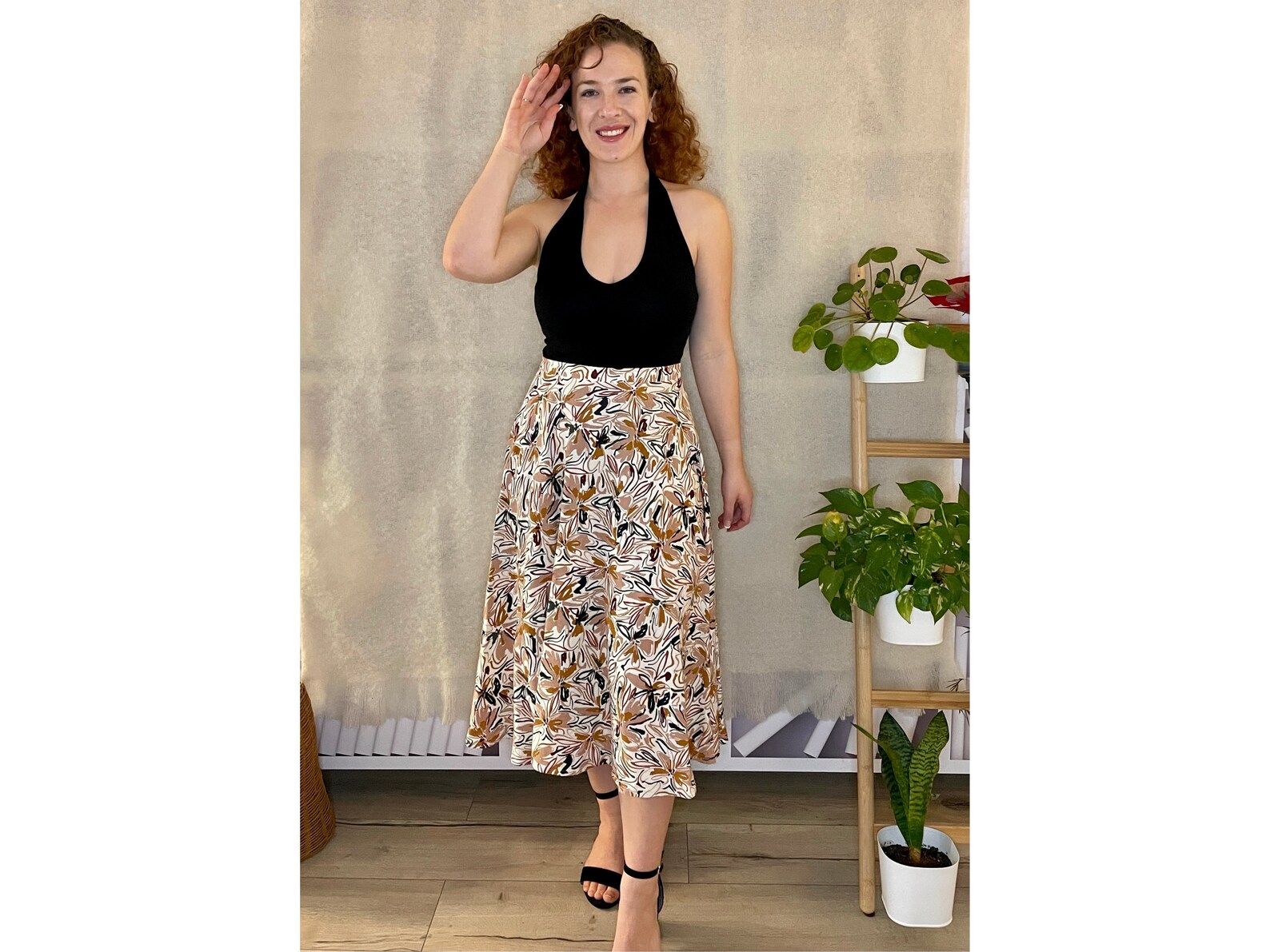 Lily Half Circle Midi Skirt PDF Sewing Pattern Beginner - Etsy