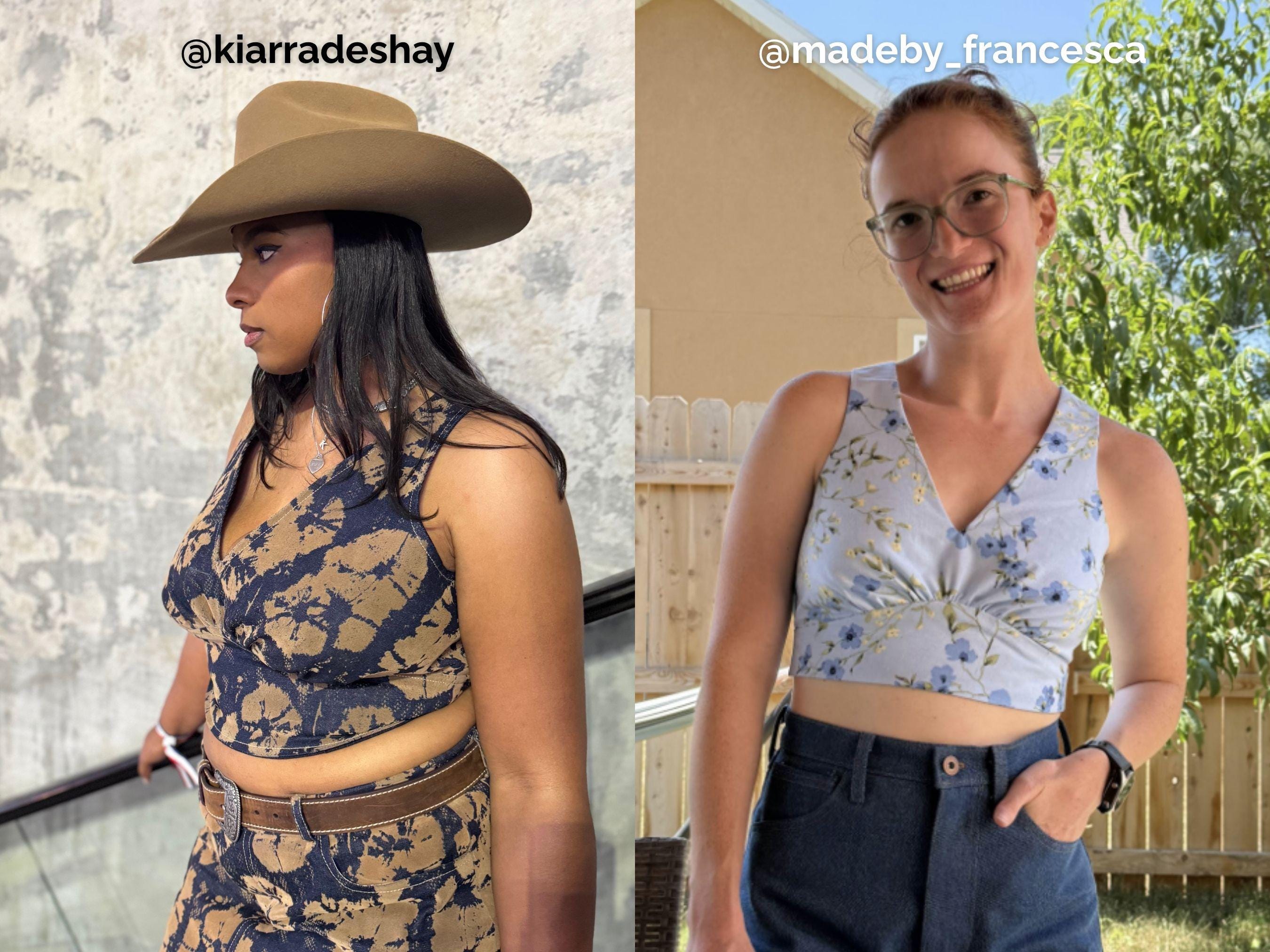 Cheri Top | Open Back Bodice | PDF Sewing Pattern | Size Inclusive AA-Q ...