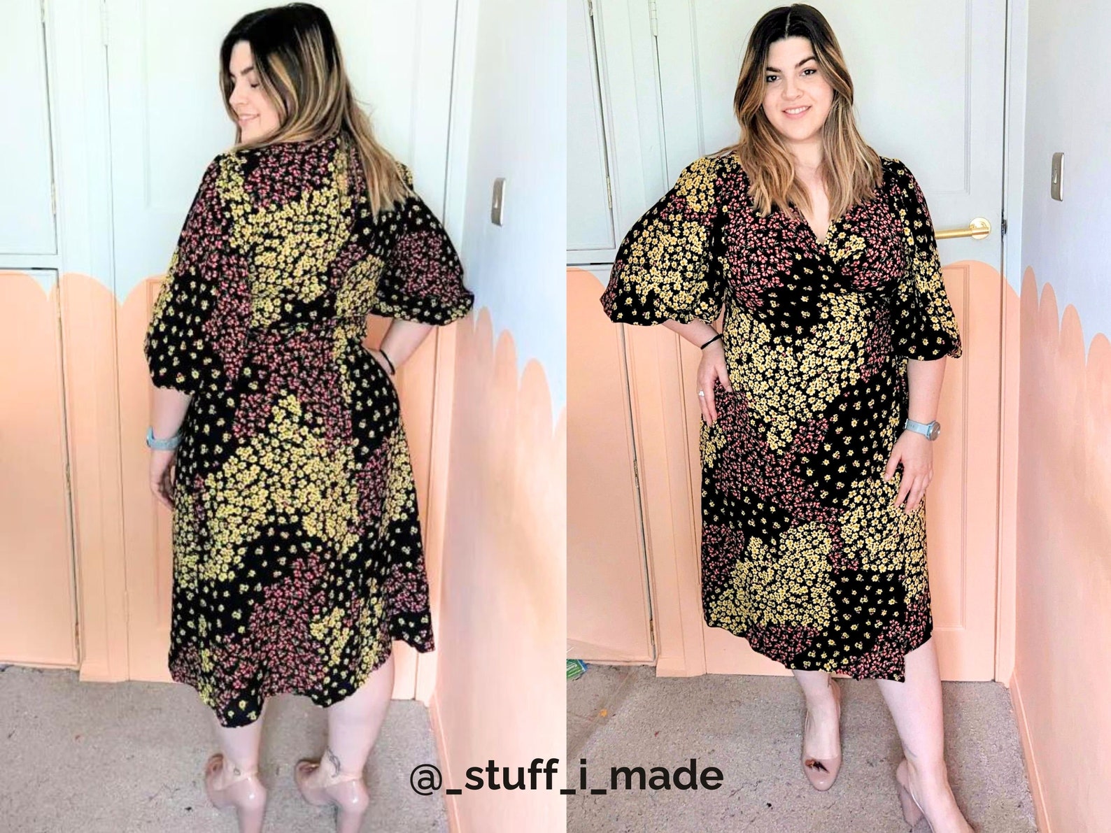 Willow Wrap Dress PDF Sewing Pattern | Size Inclusive A-Q Equal to 0-30 ...