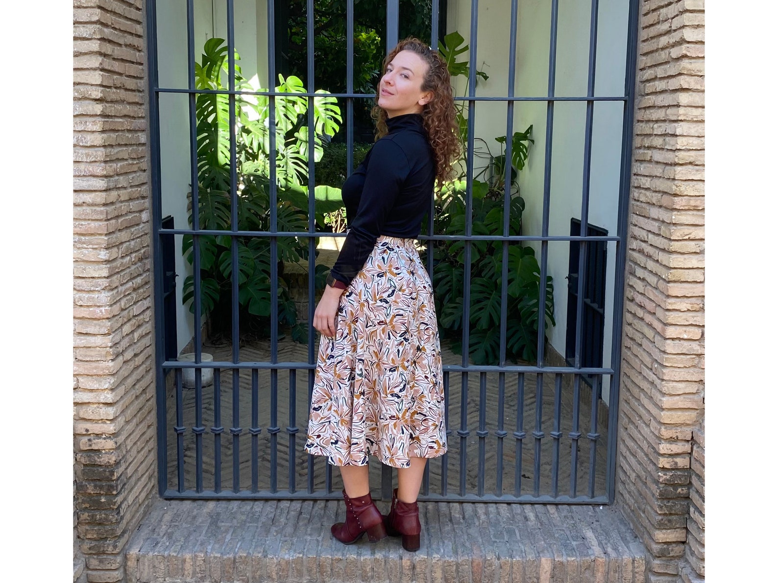 Lily Half Circle Midi Skirt PDF Sewing Pattern Beginner - Etsy