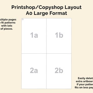 Sewing Pattern PDF Tiling Templates | Letter, A4, A0 & Projector ...