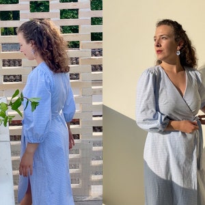 Willow Wrap Dress PDF Sewing Pattern | Size Inclusive A-Q Equal to 0-30 ...