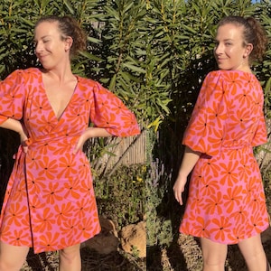 Willow Wrap Dress PDF Sewing Pattern | Size Inclusive A-Q Equal to 0-30 ...