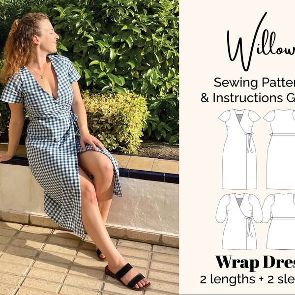 Wrap Dress Pattern - Etsy