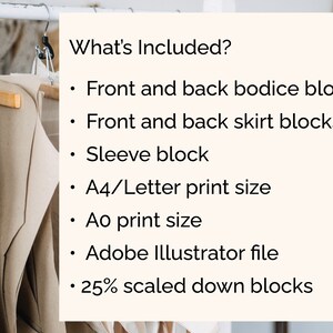 ONE SIZE Digital Sewing Pattern Blocks and French Curve Ruler for ...