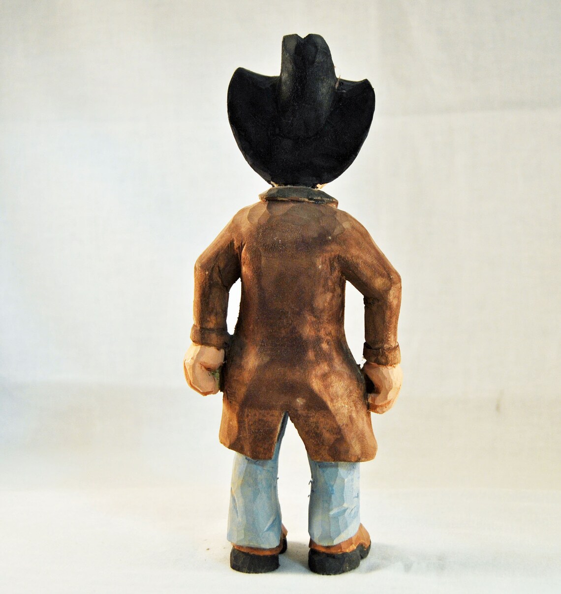 Hand Carved Rustic Cowboy - Etsy